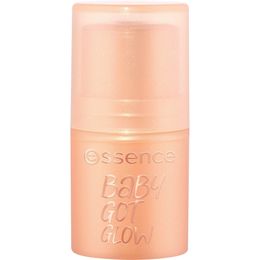 Essence Kinder Highlighter "BABY GOT GLOW highlighter stick", 16,5 ggolden aura, Teint-Kosmetika, 3-tlg., Balm-Textur, aufhellend, leichte Deckkraft,