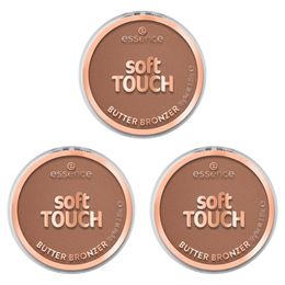 Essence Damen Bronzer-Puder "soft TOUCH BUTTER BRONZER", 30 g, gold, Teint-Kosmetika, 3-tlg., mittlere Deckkraft, br&auml;unend, mattierend, alle Hauttypen