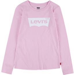 LEVI'S KIDS M&auml;dchen Langarmshirt "LS BATWING TEE", rosa, Gr. 16, bedruckt, Jersey, Obermaterial: 100% Baumwolle, Shirts, mit Logo Print for GIRLS
