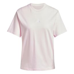 adidas Sportswear Funktionsshirt 'Essentials' Damen Gr&ouml;&szlig;e XXXS/XXS rosa / wei&szlig;