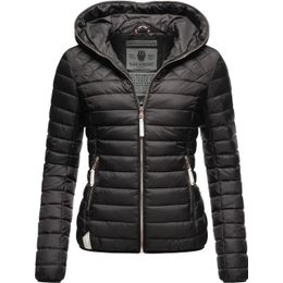 Navahoo Damen Steppjacke "Ich Bin H&uuml;bsch", schwarz, Gr. XL, Oberstoff: 100% Nylon; Futter: 100% Polyester; Wattierung: 100% Polyester; &Auml;rmelfutter: