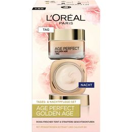 L'Or&eacute;al L'OR&Eacute;AL PARIS Gesichtspflege-Set "Age Perfect Golden Age Tag und Nacht", rosa, Hautpflegemittel, mit Neo-Calcium