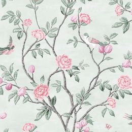 Laura Ashley Vliestapete "Eglantine", B/L: 0,52mm x 10mm, Rollen:, rosa, Wohnzimmer, Tapeten, FSC zertifiziert, mit lebhaftem Druck, 10 Meter L&auml;nge