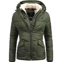 Navahoo Damen Winterjacke "Megan", gr&uuml;n, Gr. XL, clean, Oberstoff: 100% Polyester; Futter: 100% Polyester; Wattierung: 100% Polyester; &Auml;rmelfutter: