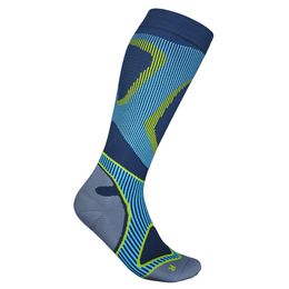 Bauerfeind Herren Sportsocken "Run Performance Compression Socks", Gr. 38, blau, Obermaterial: 57% Baumwolle, 41% Polyester, 2% Elasthan, Socken, mit