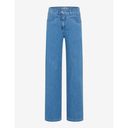 Raphaela by Brax Damen Five-Pocket-Hose Style LAURA FLARED BLEACHED, USING&BUFFIES, denim hellblau, Gr. 36