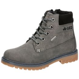Lico M&auml;dchen Winterstiefel "Winterstiefel Elian", Gr. 37, grau, Synthetik, Schuhe
