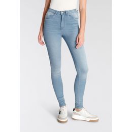 Only Damen High-waist-Jeans "ONLROYA HW SKINNY BJ13964", blau, Gr. S, Denim/Jeans, Obermaterial: 69% Baumwolle, 29% Elasthan, 2% Polyester, Jeans, im