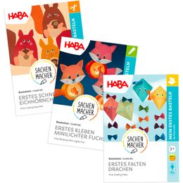 Haba Kinder Kreativset "3er Bastelsets Erstes Basteln Herbst"bunt, Kreativsets