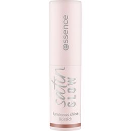 Essence Kinder Lippenstift "satin GLOW luminous shine lipstick"chai there, Lippen-Kosmetika, 3-tlg., Satin-Finish, langanhaltend, Farbintensiv, hohe