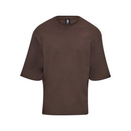 DROPSIZE Damen T-Shirt "Dropsize Herren Dropsize Heavy Loose Fit T-Shirt"chocolatebraun, Gr. XS, unifarben, 100% Baumwolle, Shirts