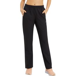 Energetics Damen Trainingshose "Da.-Trainings-Hose Energetics Fit II W", schwarz, Gr. S, unifarben, Sweatware, Obermaterial: 88% Polyester, 12%