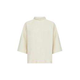 soyaconcept Damen Kurzarmhemd "Soya Concept T-shirt SC-BANU"1620 cream, Gr. S, Obermaterial: 48% Modal, 48% Polyester, 4% Elasthan, Hemden
