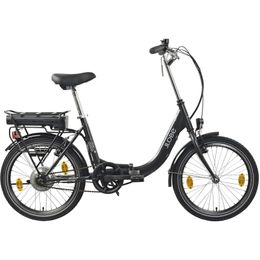 Llobe E-Bike "Elektro Faltrad 20" Pure anthrazit", 43cm, 20 Zoll (50,80cm), grau, Elektrofahrr&auml;der, Pedelec, Elektrofahrrad f&uuml;r Damen und Herren