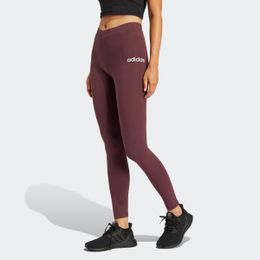 Damen Trainingstights "W LIN SJ LEG", rot, Gr. S, adidas Sportswear, Obermaterial: 90% Baumwolle, 10% Elasthan, Hosen, aus Baumwollmaterial mit
