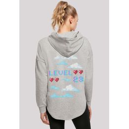 F4NT4STIC Damen Kapuzenpullover "Happy New Year Silvester 2023", grau, Gr. XS, Obermaterial: 100% Baumwolle, Pullover, Print