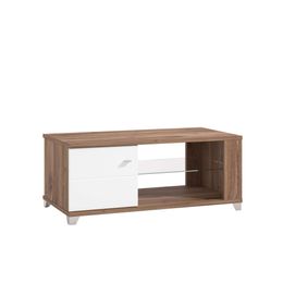 Couchtisch Home Affaire, B:118cm H:48,5cm T:60cm, flagstaf eiche, opaque wei&szlig;, flagstaf eiche, flagstaf eiche, opaque wei&szlig;, flagstaf eiche,