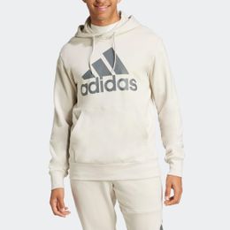 Herren Kapuzensweatshirt "M BL FT HD", silber, Gr. S, adidas Sportswear, Obermaterial: 100% Baumwolle, Sweatshirts