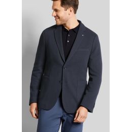 Bugatti Herren Sakko, blau, Gr. 52, unifarben, 54% Polyester, 45% Baumwolle, 1% Elasthan, Sakkos, mit leichter Struktur