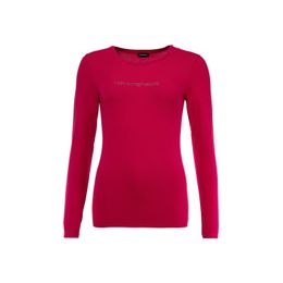 Emporio Armani Damen Longsleeve "Longsleeve ESSENTIAL STUDS LOGO 1er Pack", pink, Gr. S, Obermaterial: 95% Baumwolle CO. 5% Elasthan EL., Shirts
