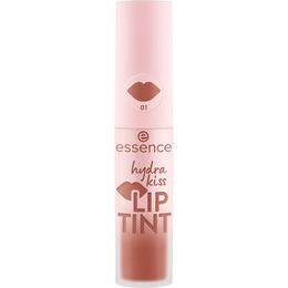 Essence Kinder Lippenstift "hydra kiss LIP TINT"blushing nude, Lippen-Kosmetika, 3-tlg., hohe Deckkraft, gl&auml;nzend