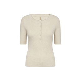 soyaconcept Damen Funktionstop "Soya Concept Top SC-DOLLIE 781"91620 cream melange, Gr. XL, Obermaterial: 75% Viskose, 25% Nylon, Tops
