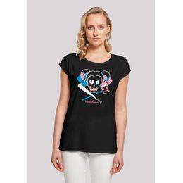 F4NT4STIC Damen T-Shirt "Suicide Squad Harley Quinn Skull Emblem", schwarz, Gr. S, Obermaterial: 100% Baumwolle, Shirts, Print