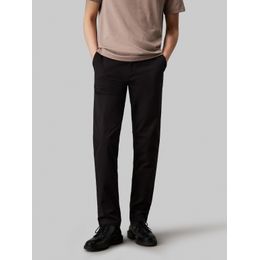 Calvin Klein Herren Chinohose "MODERN TWILL SLIM CHINO", schwarz, Gr. 31, unifarben, Web, Obermaterial: 98% Baumwolle, 2% Elasthan, Hosen, mit