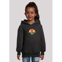 F4NT4STIC Kinder Kapuzenpullover "Sonnenuntergang Berglandschaft", schwarz, Gr. 122, Obermaterial: 65% Baumwolle, 35% Polyester, Pullover, Premium