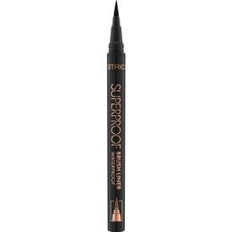 Catrice Damen Eyeliner "Superproof Brush Liner Waterproof", schwarz, Augen-Kosmetika, Extrem wasserfest, pr&auml;zise, satte Farbe, ideal f&uuml;r feine Linien.