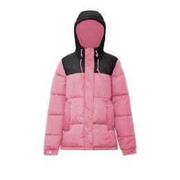 Libbi Jacke Damen Gr&ouml;&szlig;e M altrosa / schwarz Winterjacke