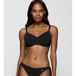 Triumph Damen B&uuml;gel-Bikini-Top "Summer Twist W 02", schwarz, Gr. 38, Microfaser, Obermaterial: 77% Polyamid, 23% Elasthan, Bikini-Oberteile,