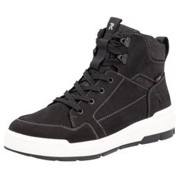Herren Schn&uuml;rboots, Rieker EVOLUTION, Gr. 43, schwarz, Leder, Textil, Schuhe, Winterboots, Schn&uuml;rboots, High-Top Sneaker mit Soft-Innensohle