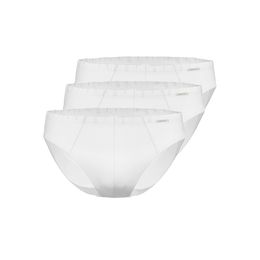 Ammann Herren Slip "3er Pack Mini Slip Day Modern / Cotton & More", Gr. 5, wei&szlig;, Single Jersey, Obermaterial: 57% Modal CMD. 35% Baumwolle CO. 8%