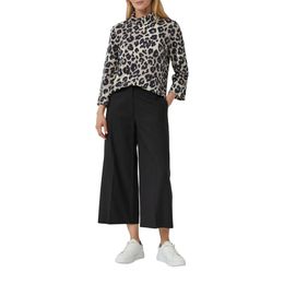 Damen Sweatshirtschwarz leo, Gr. 38, s.Oliver BLACK LABEL, animal-print, bedruckt, Sweatware, Obermaterial: 49% Modal, 45% Polyester, 6% Elasthan,