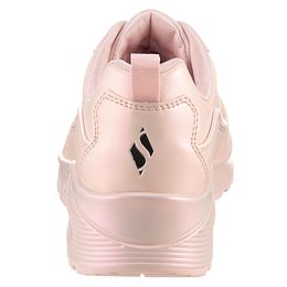 Skechers Damen Sneaker "UNO-GALACTIC GAL", Gr. 37, rosa, Lederimitat, metallic, schimmernd, Schuhe, Freizeitschuh, Keilsneaker, Schn&uuml;rschuh mit Skech