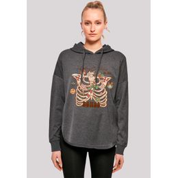 F4NT4STIC Damen Kapuzenpullover "Feeling Weihnachten in the bones", grau, Gr. XS, Obermaterial: 100% Baumwolle, Pullover, Premium Qualit&auml;t,