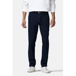 MEYER Herren Chinos "Bonn", blau, Gr. 24, unifarben, 63% Baumwolle, 34% Polyester, 3% Elasthan, Hosen, aus Bio-Baumwolle