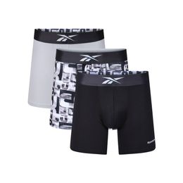 Reebok Herren Boxer "SHAND", Gr. M, bunt, Microfaser, Obermaterial: 92% Polyester, 8% Elasthan, gemustert, unifarben, Unterhosen, basic, bequem,