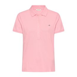 Gant Damen Poloshirt "Slim Shield Cap Logo Polo", pink, Gr. XXXL, Piqu&eacute;, Obermaterial: 100% Baumwolle, Shirts