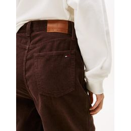 Tommy Jeans Damen Cordhose "TJW CLAIRE HR WIDE CORD"rich braun, Gr. 34, unifarben, Cord, Obermaterial: 100% Baumwolle, Hosen