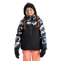 Roxy M&auml;dchen Snowboardjacke "Galaxy 10K"schwarz big flower, Gr. 12, 55% Polyester, 45% Polyester, Jacken