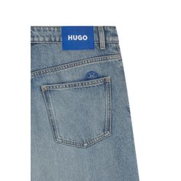 HUGO BLUE Damen Weite Jeans "Gobana"medium blau 428, Gr. 30, unifarben, Denim/Jeans, Obermaterial: 61% Baumwolle, 39% Lyocell, Jeans, Baggy Jeans mit