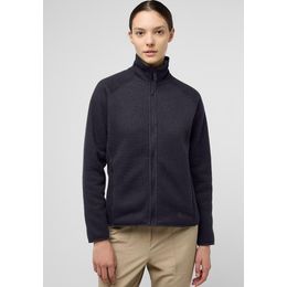 Jack Wolfskin Damen Fleecejacke "KAMINFEUER JKT W", blau, Gr. M, Obermaterial: 100% Polyester. Kontrast: 100% Polyamid . Futter: 100% Polyester,