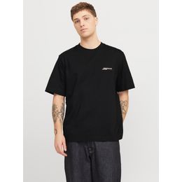 Jack & Jones JACK & JONES Damen T-Shirt "JORISLINGTON TYPE TEE SS CREW NECK SN", schwarz, Gr. XS, unifarben, Jersey, Obermaterial: 100% Baumwolle, Shirts
