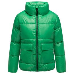 Kurzjacke Navahoo "Eispracht 14", Damen, Gr. L (40), smaragd, Obermaterial: 100% Polyester; Innenfutter: 100% Polyester; Wattierung: 100% Polyester; &Auml;rmelfutter: 100% Polyester, gerade h&uuml;ftbedeckend, hoch geschlossener Ausschnitt, &Auml;rmel ohne &Auml;rmelschlitz elastischer Bund mit Gummizug,mit innenliegendem Gummizug, Jacken Kurzjacke, Kurze gesteppte Damen Winterjacke