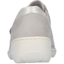 Waldl&auml;ufer WALDL&Auml;UFER Damen Klettschuh "KYA-Soft", Gr. 8, silber, Glattleder, Nubukleder, Textil, Schuhe, Komfortschuh, Halbschuh in komfortable Weite K =