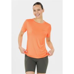 Endurance Damen T-Shirt "Yonan V2", blau, Gr. 40, unifarben, 92% Polyester, 8% Elasthan, Shirts, mit atmungsaktiver Quick-Dry-Funktion