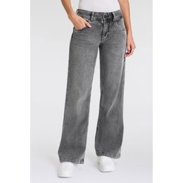Herrlicher Damen Bootcut-Jeans "Edna Denim Brushed", grau, Gr. 26, Denim/Jeans, Obermaterial: 77% Baumwolle, 10% Polyester, 10% Viskose, 3% Elasthan,
