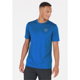 Virtus Herren Funktionsshirt "Keso", blau, Gr. L, unifarben, 100% Polyester, Shirts, mit schnelltrocknender und atmungsaktiver Eigenschaft